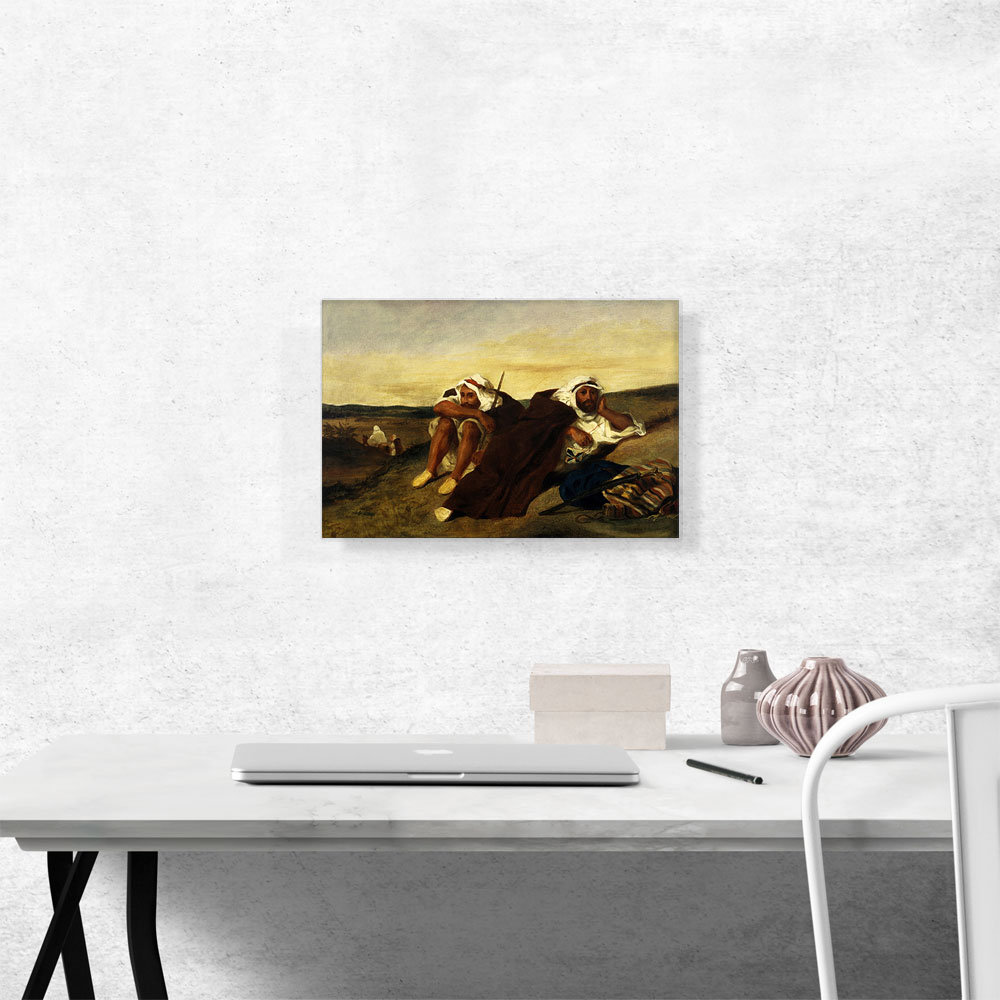 ARTCANVAS Arabs Of Oran 1834 by Eugene Delacroix - Wrapped Canvas ...