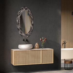 Dovecove Ashong MDF Wall Mirror | Wayfair