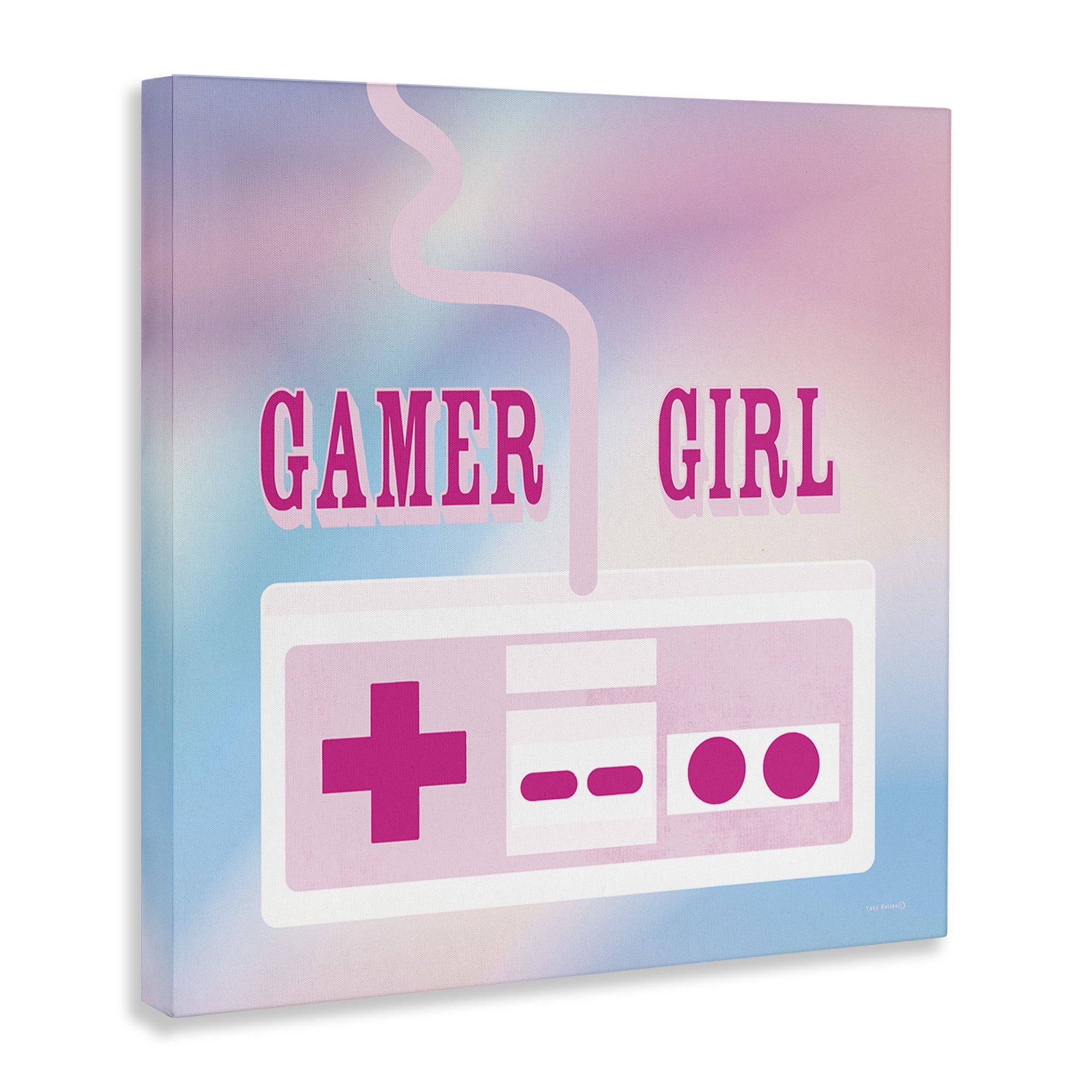 Dakota Fields Pastel Gamer Girl Controller Canvas, design by Yass ...