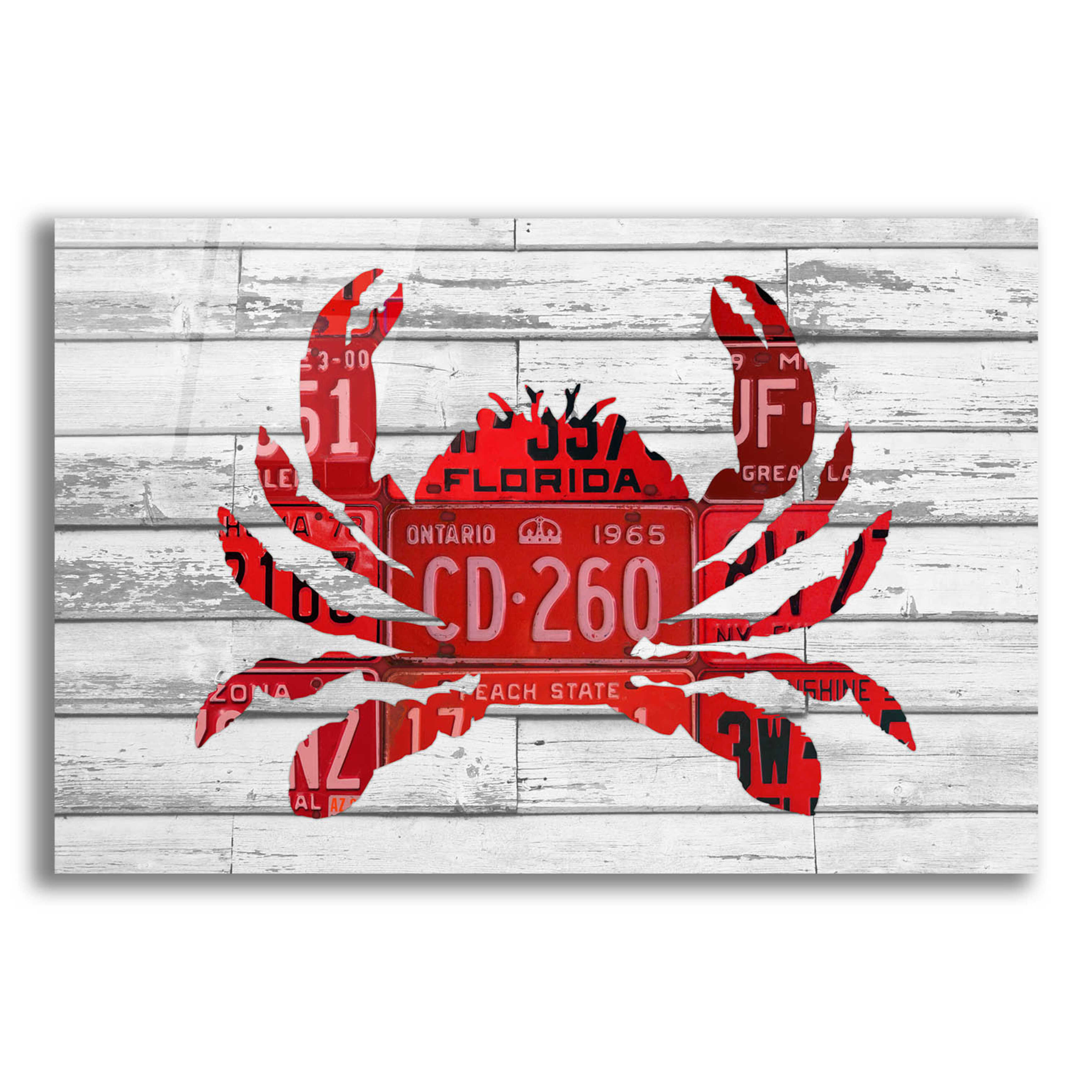 Highland Dunes Crab On Plastic / Acrylic by Design Turnpike Print | Wayfair