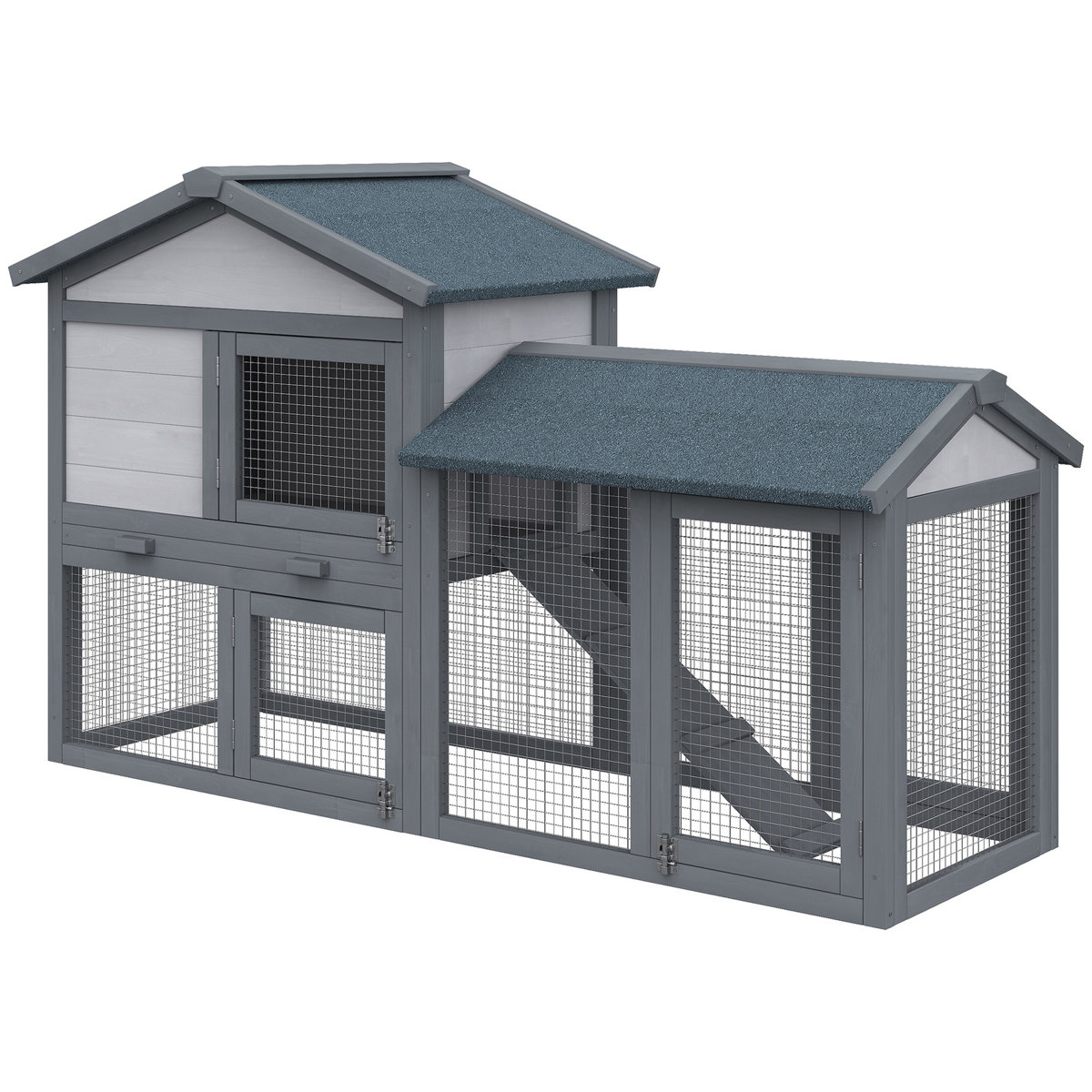 Tucker Murphy Pet™ 58" Wooden , . , Asphalt Roof, Removable Tray ...