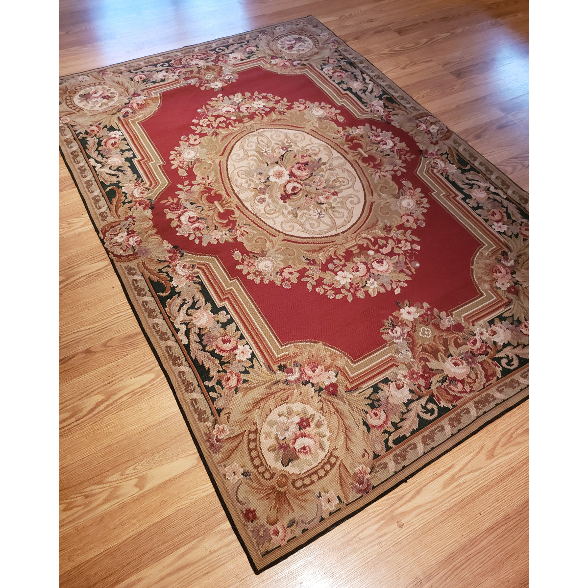 American Home Rug Co. Grandeur Needlepoint French Handwoven Wool ...