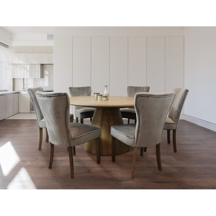 Winston Porter Nevo 7 - Piece Pedestal Dining Set & Reviews | Wayfair