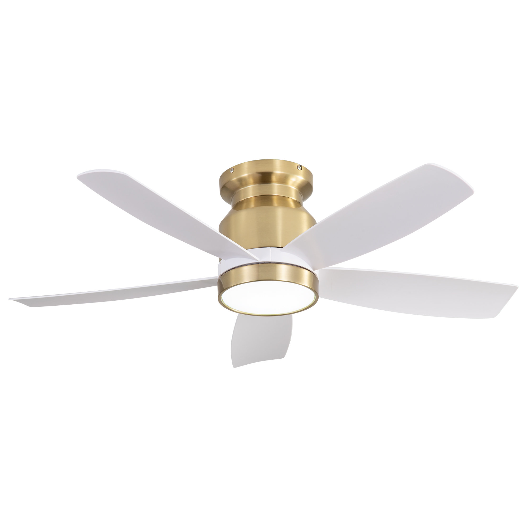 Mercer41 42'' Flat-Mounted Ceiling Fan With Dimmable LED Light 5ABS ...