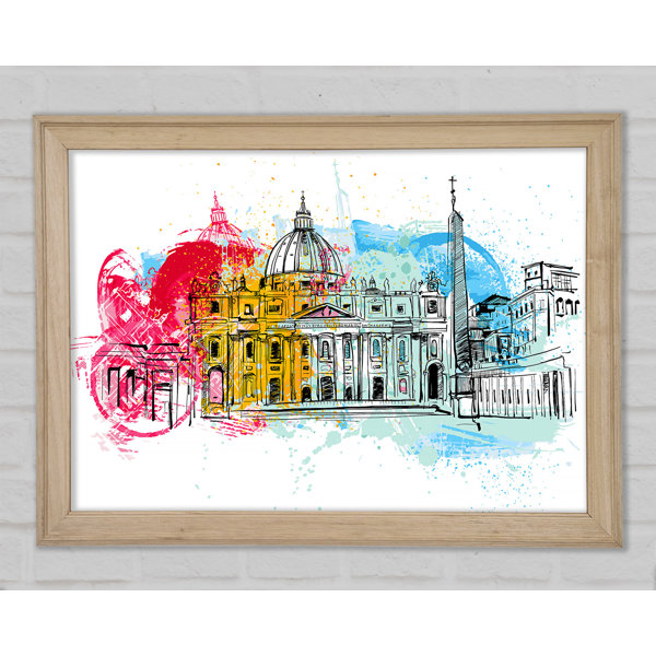 Rosalind Wheeler St Peters Bacilica Splash - Single Picture Frame Art ...