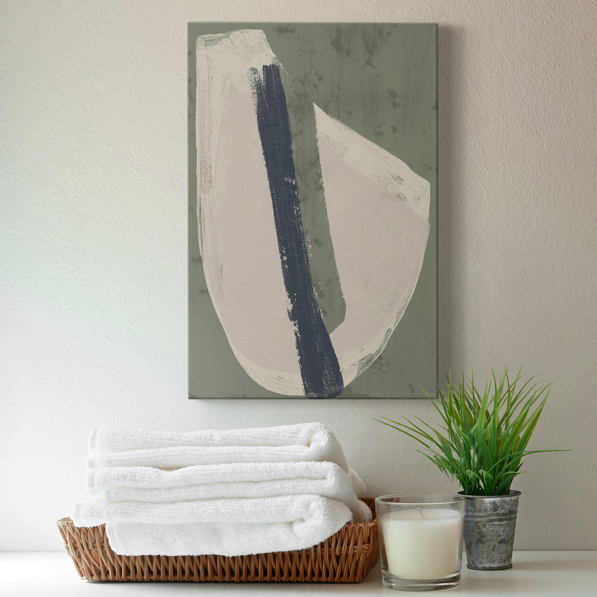 Orren Ellis Paper Slice IV Premium Gallery Wrapped Canvas - Ready To ...