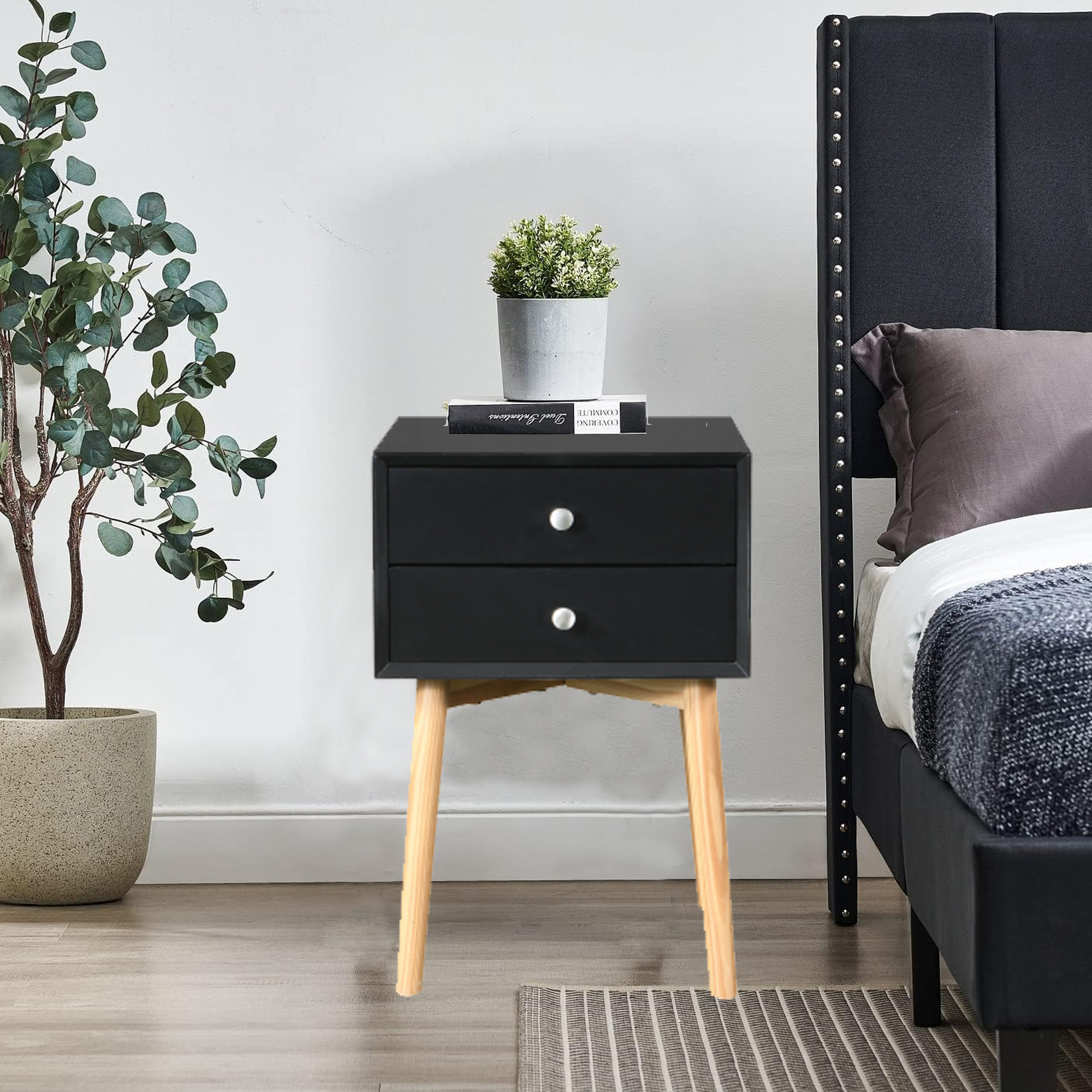 George Oliver Johm 2 - Drawer Nightstand | Wayfair
