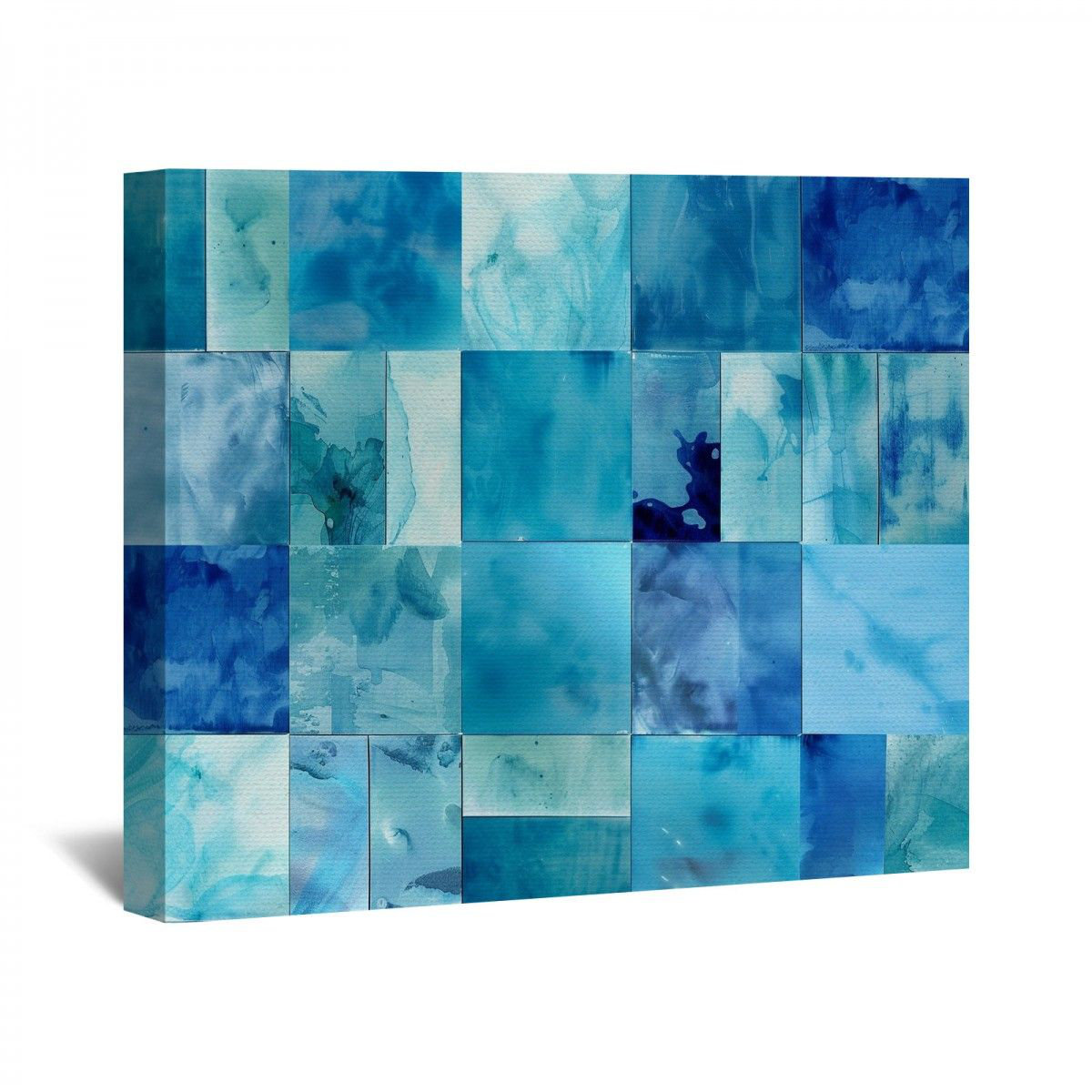 Ivy Bronx " Watercolour Tiles " on Canvas | Wayfair