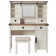 Gracie Oaks Valyre 42"W Farmhouse Makeup Vanity With Sliding LED Mirror ...