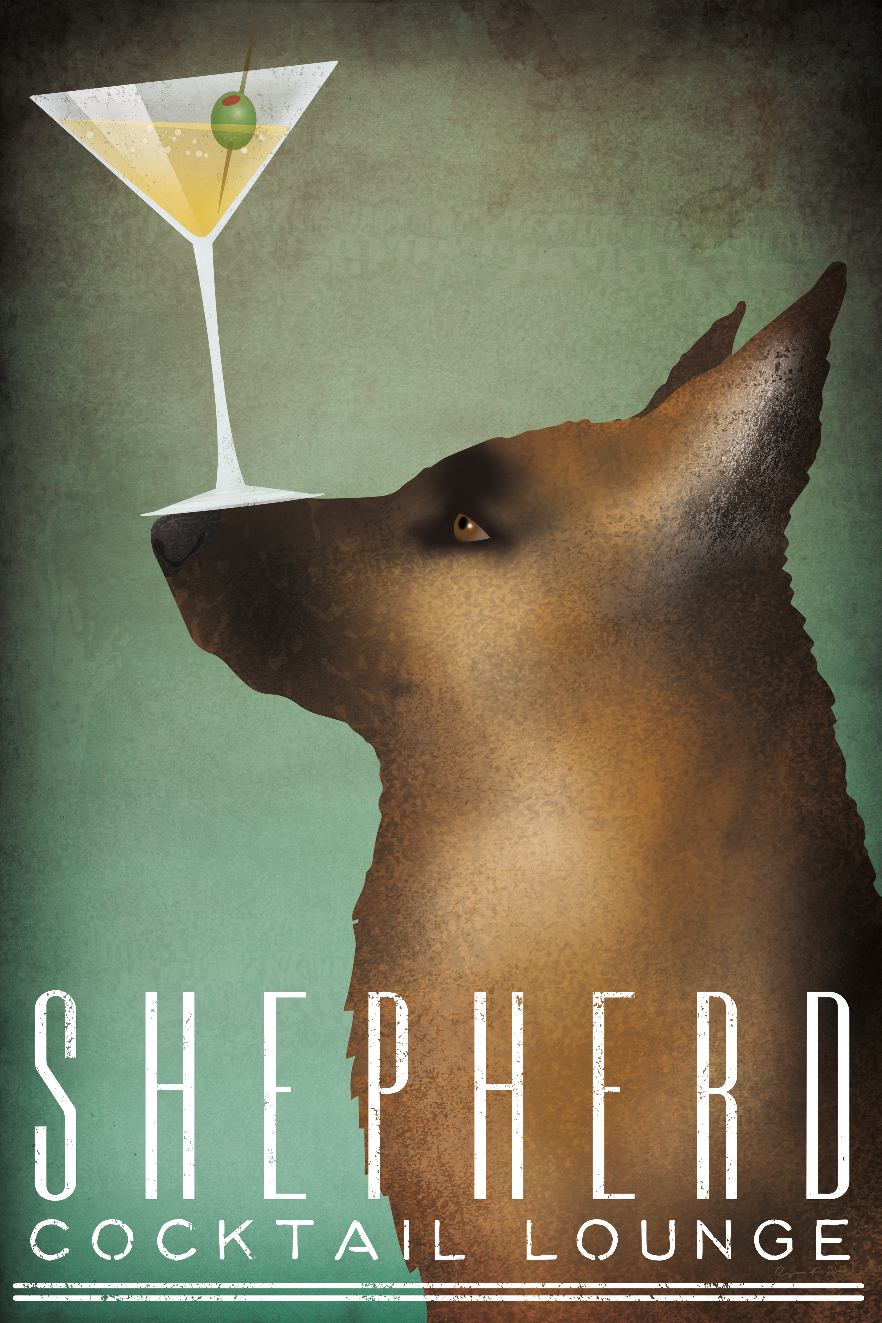 ClassicLiving Shepherd Martini by Ryan Fowler - Wrapped Canvas Graphic ...