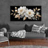 Fleur De Lis Living Modern Wall Art Decor Elegant White Flower Picture ...