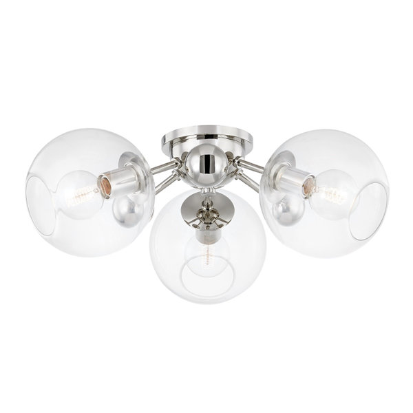 Hudson Valley Abbott Glass Semi Flush Mount | Wayfair