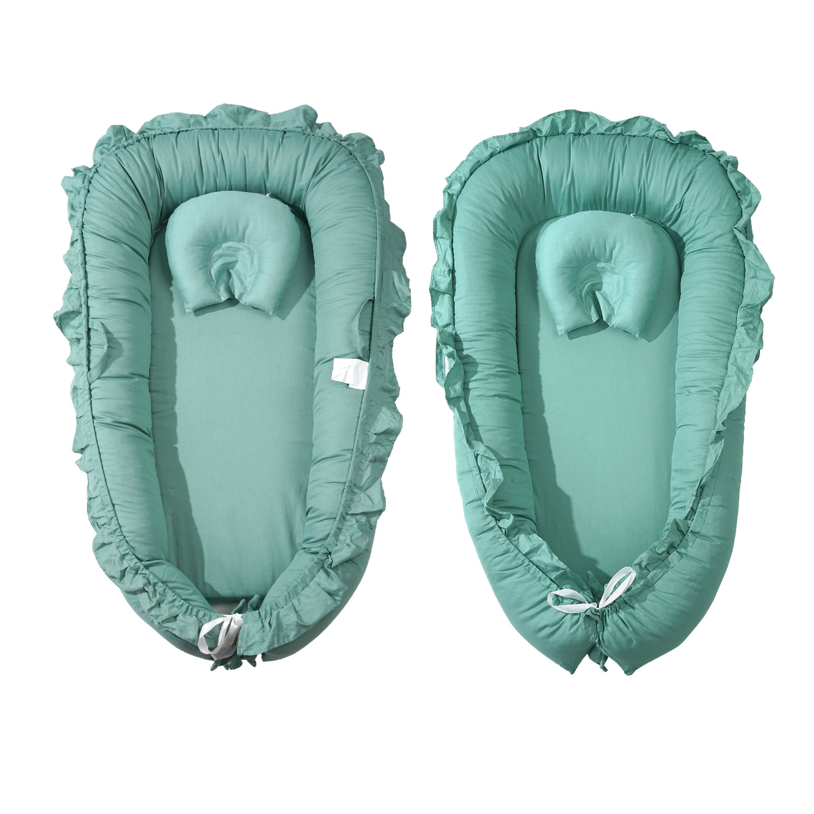 VEVOR Baby Infant Lounger 100% Cotton Soft Newborn Nest Sleeper with ...