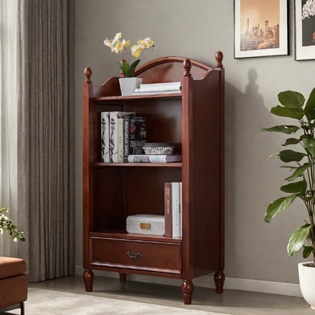 Canora Grey Small solid wood bookcase with drawers | Wayfair