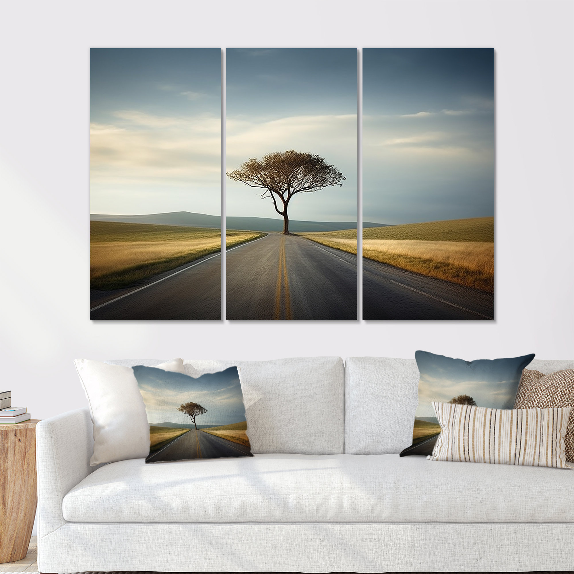 Latitude Run® Highway Photo Scenery On The Road - Road Wall Decor Set ...