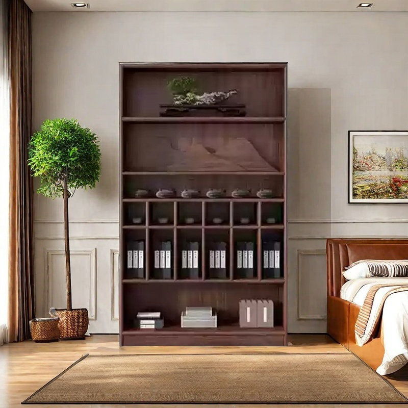 Parttlion Chinese style solid wood bookcase file cabinet | Wayfair