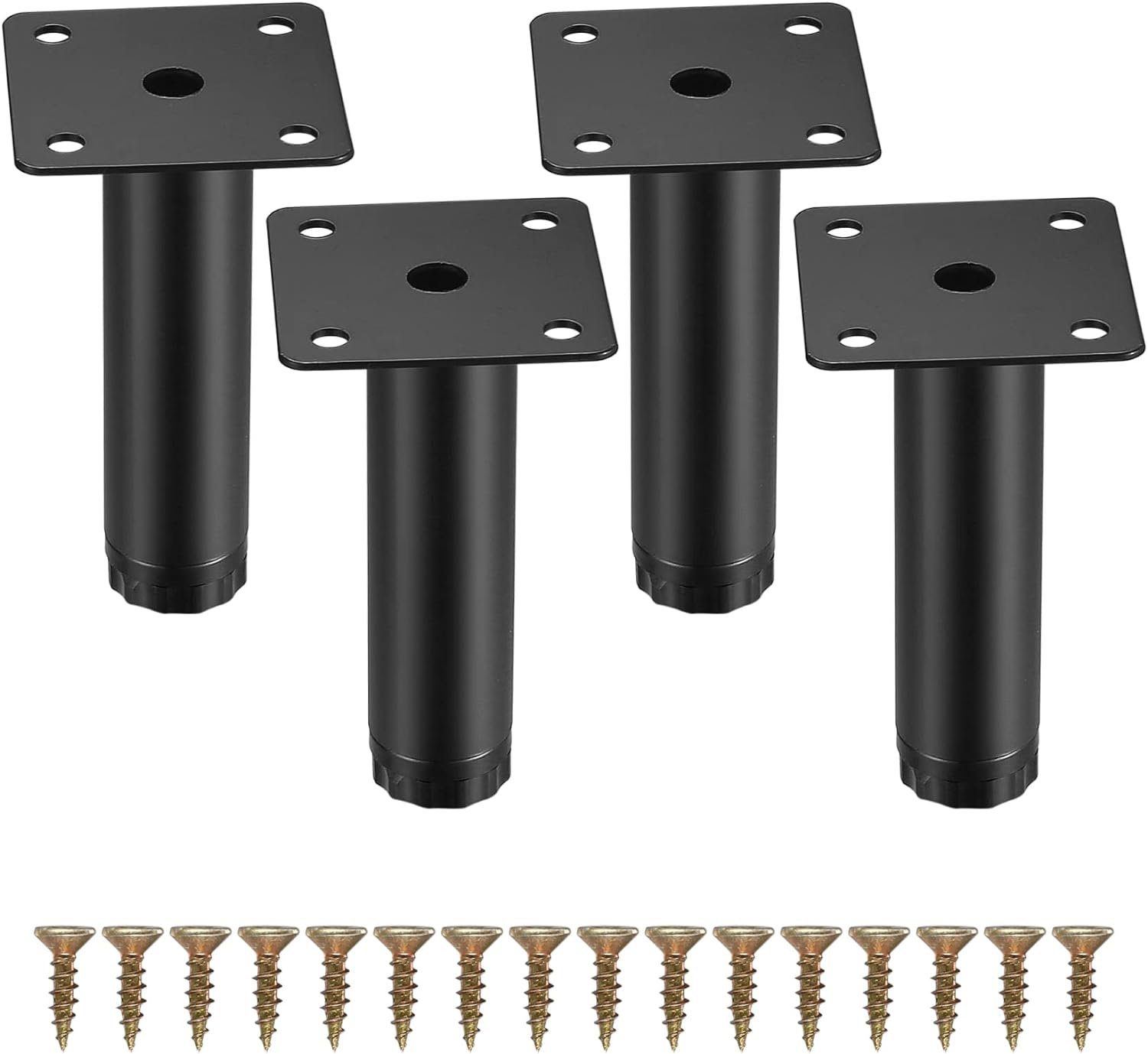 WKING Adjustable Metal Furniture Legs, Heavy Duty Support Feet For Sofa ...