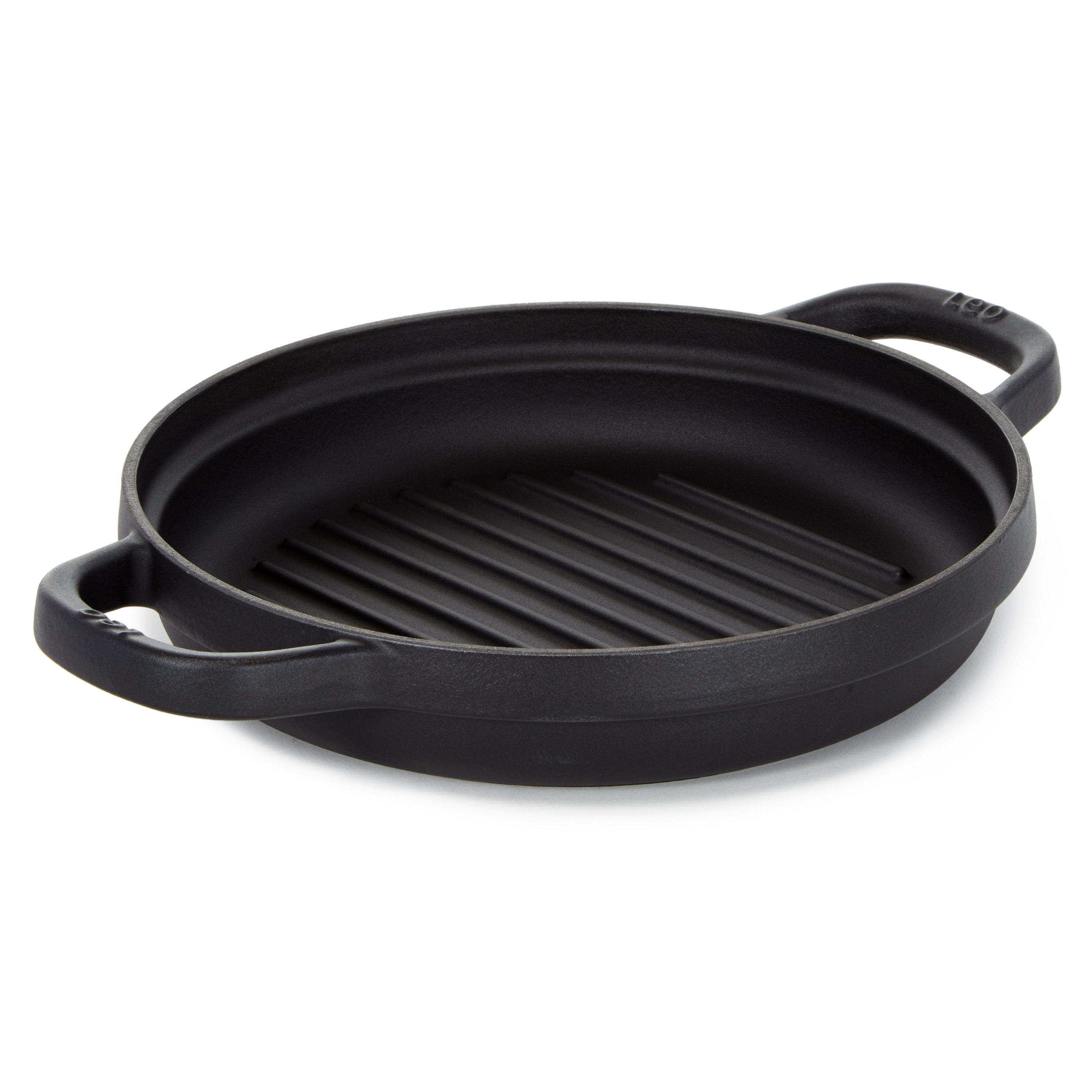 BergHOFF Graphite Enamel Cast Iron Round Grill Pan 10.25" | Wayfair