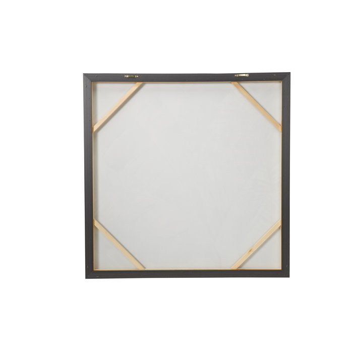 CosmoLiving by Cosmopolitan Brown Canvas Palm Leaf Framed Wall Art with ...