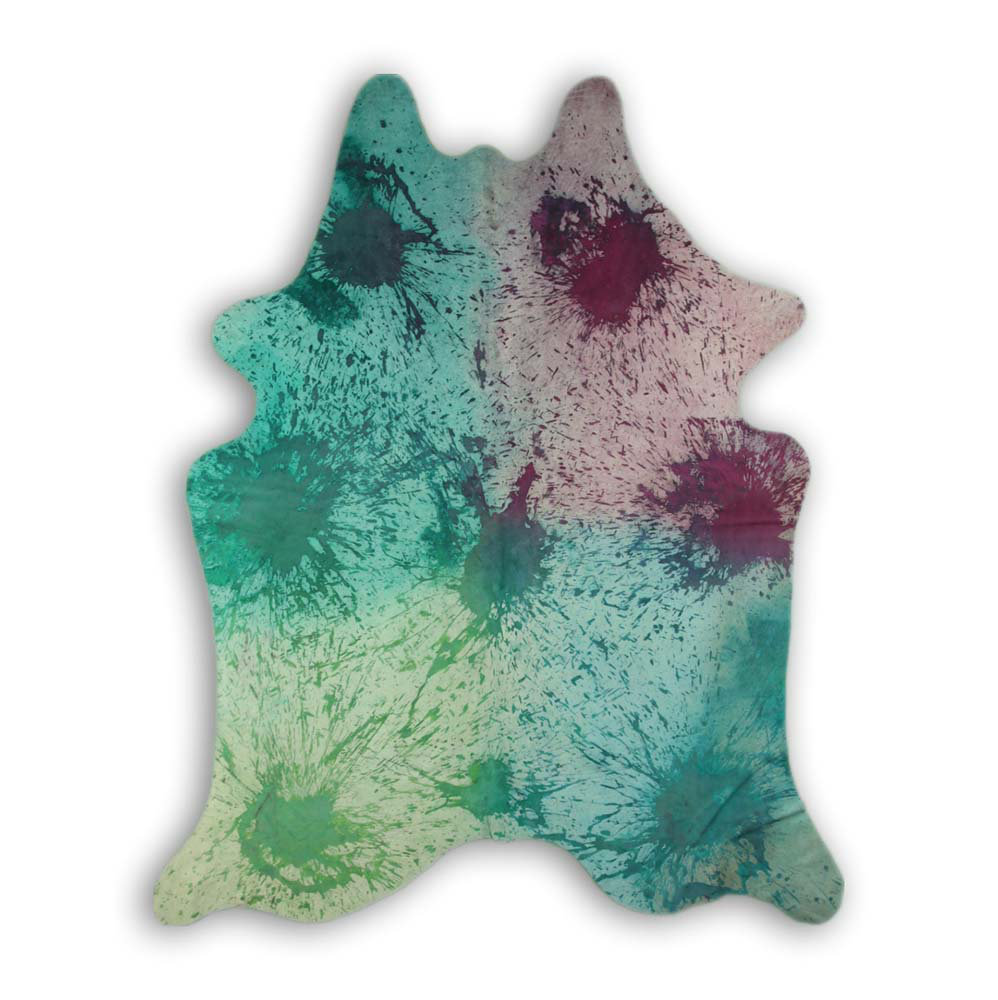 Foundry Select ACID WASHED HAIR ON Cowhide RUG DISTRESSED COLORFUL 3 ...