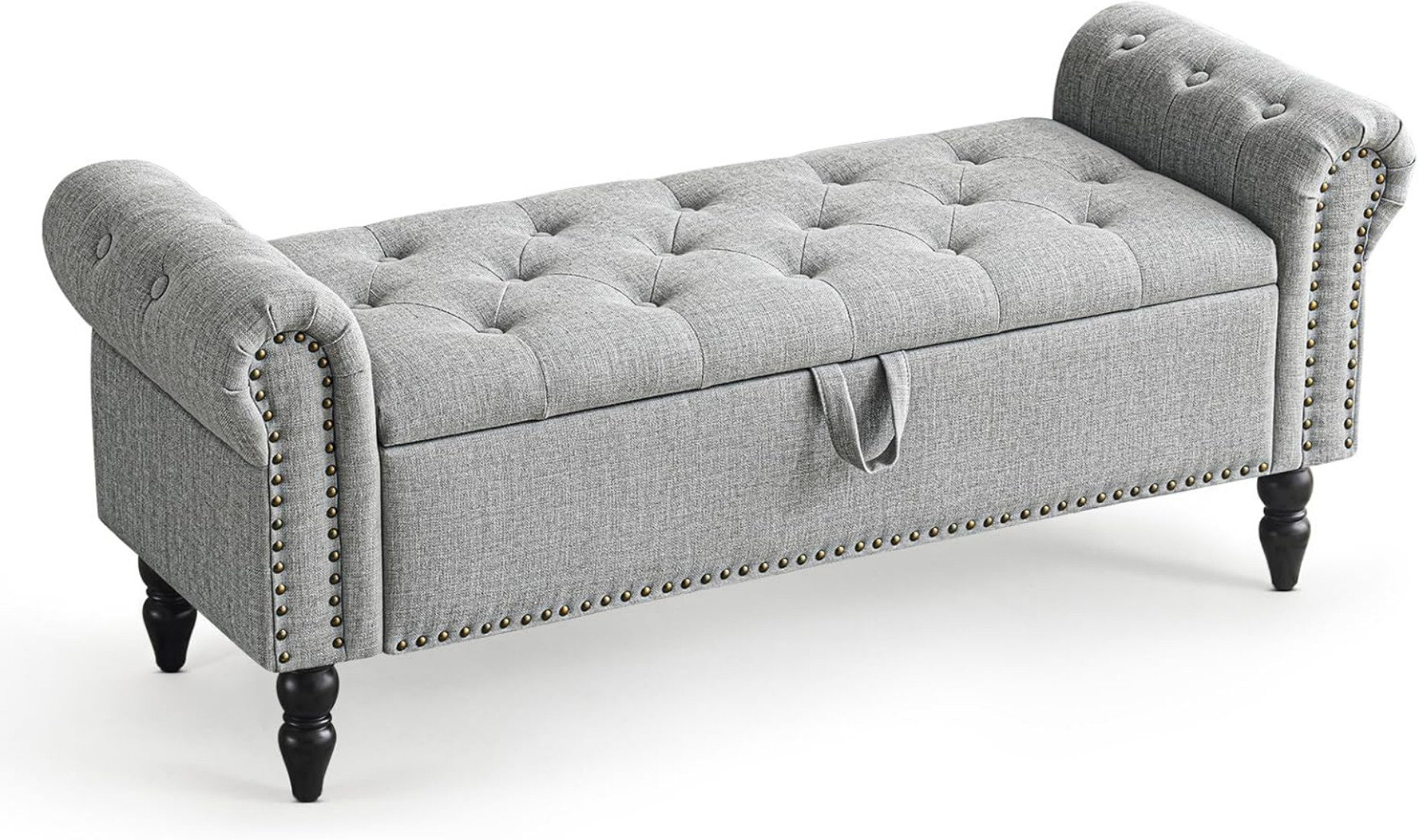 Darby Home Co 51” Bedroom Bench, End Of Bed Bench With Button-Tufted ...