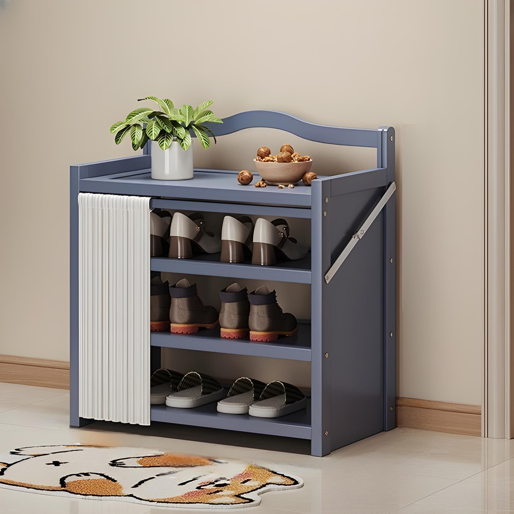 Red Barrel Studio® Folding Shoe Rack For Household Indoor Multi-Layer ...