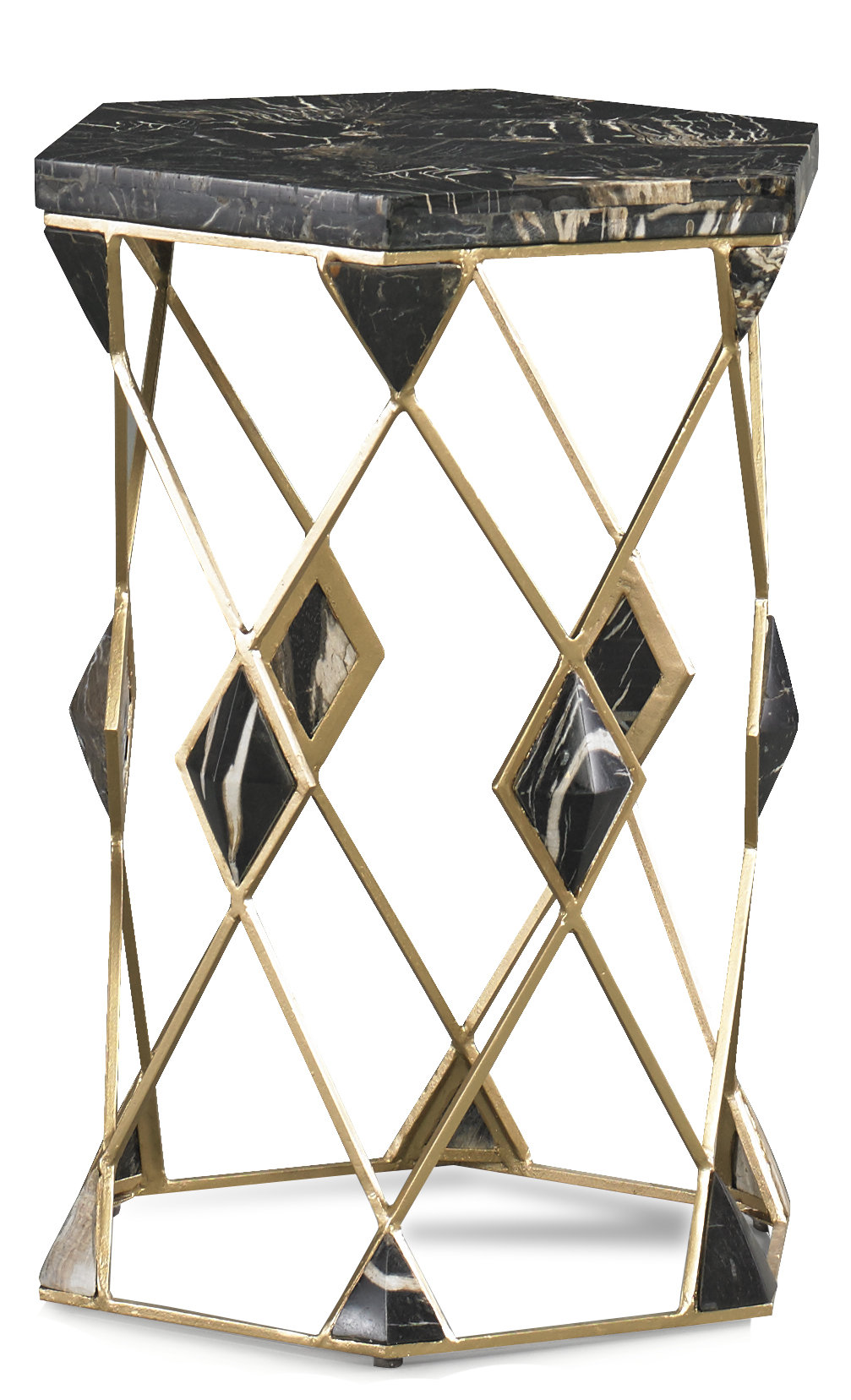 Sherrill Occasional Hex Frame End Table | Perigold