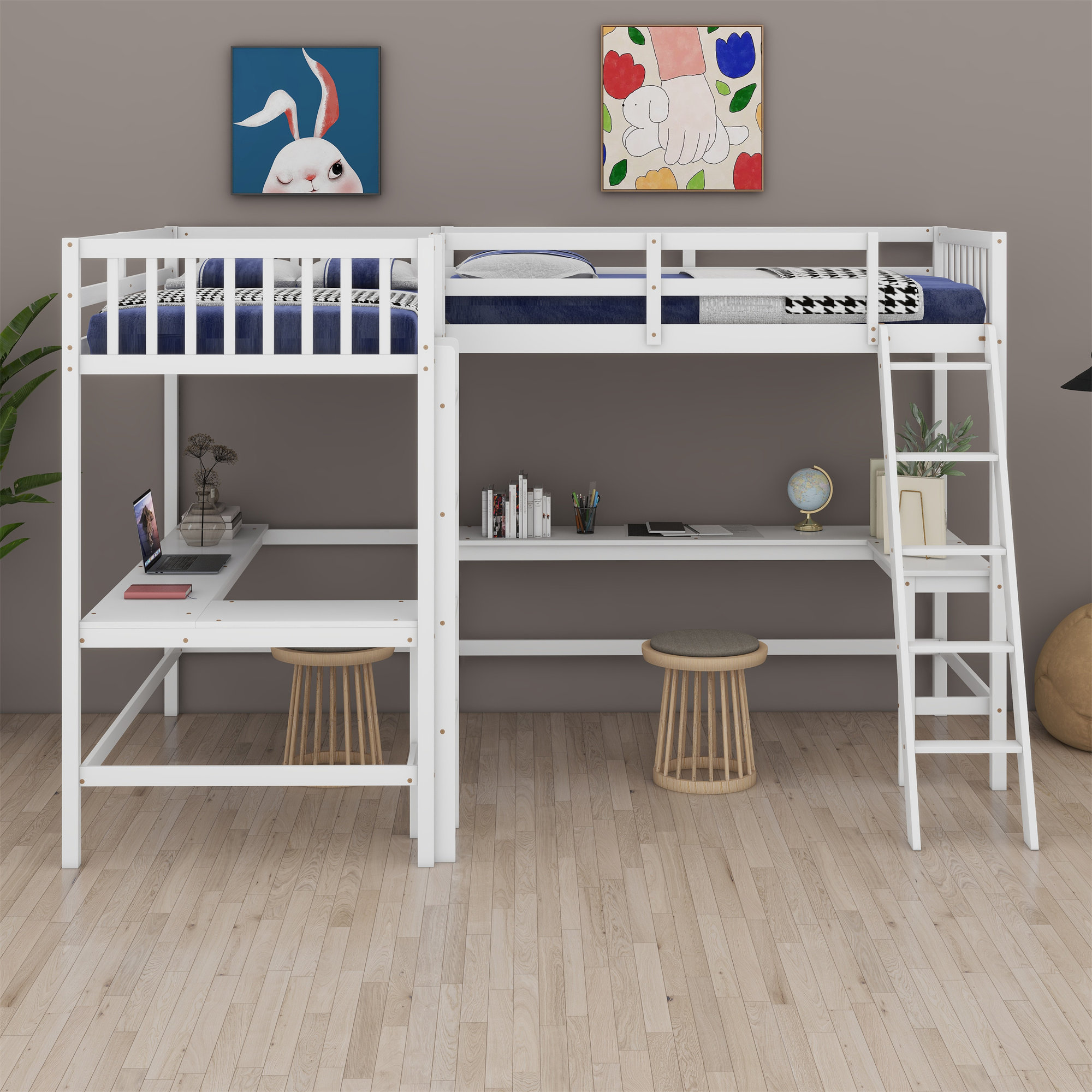 Harriet Bee Jamone Kids Twin Loft Bed | Wayfair