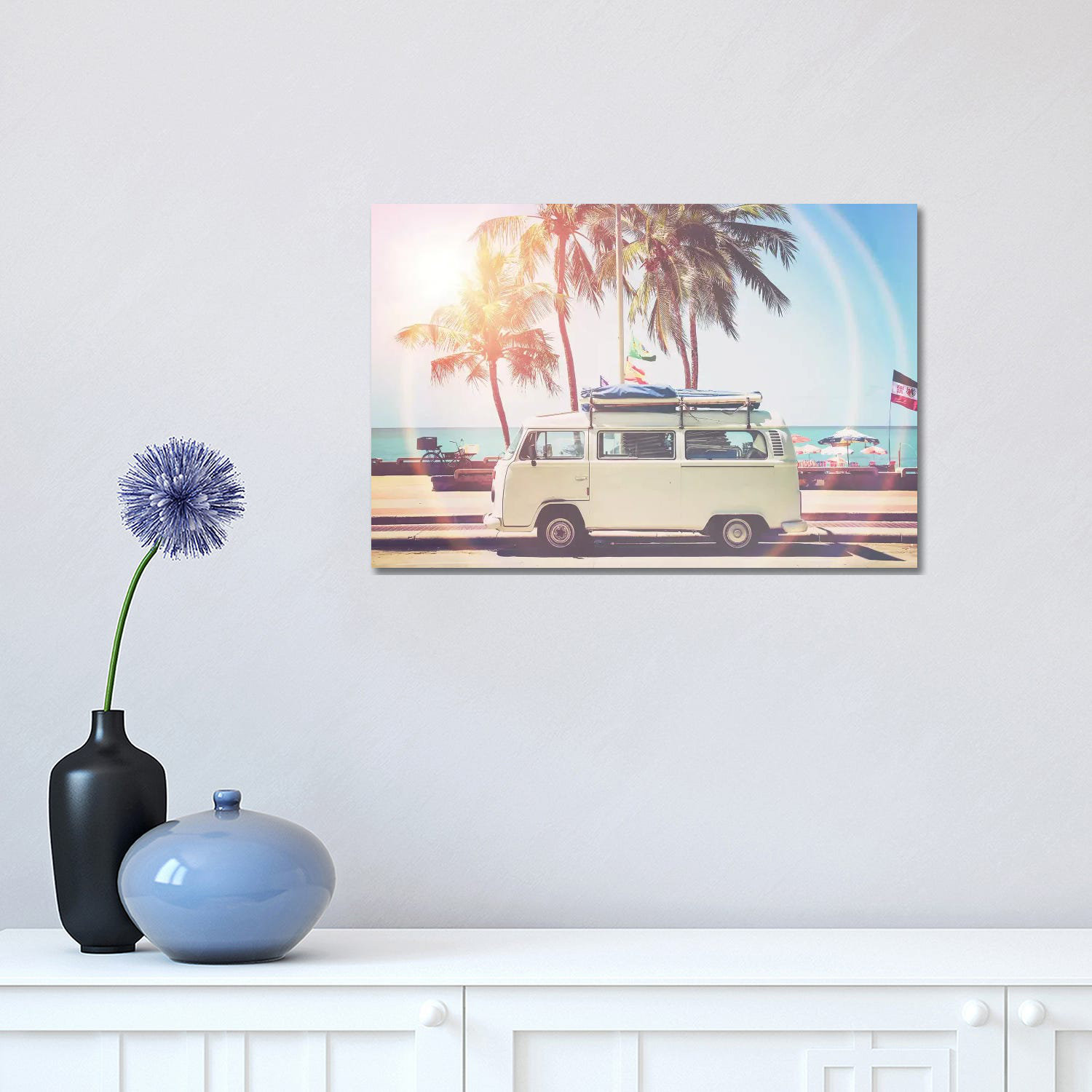 iCanvas Camper Van by Sisi and Seb - Graphic Art Print | Wayfair