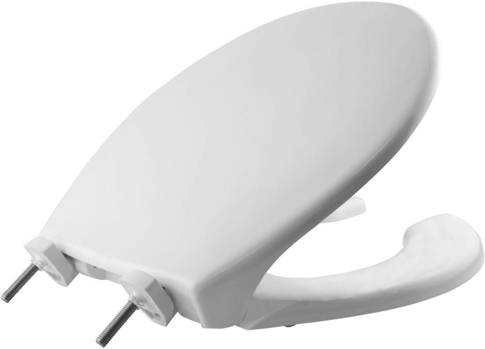 Bemis 7750TDG Commercial Heavy Duty Open Front Toilet Seat, Never ...