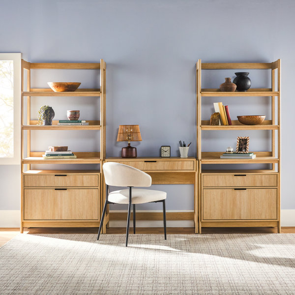 Latitude Run® Jorah 3-Piece Transitional Writing Desk With 2 Wide ...