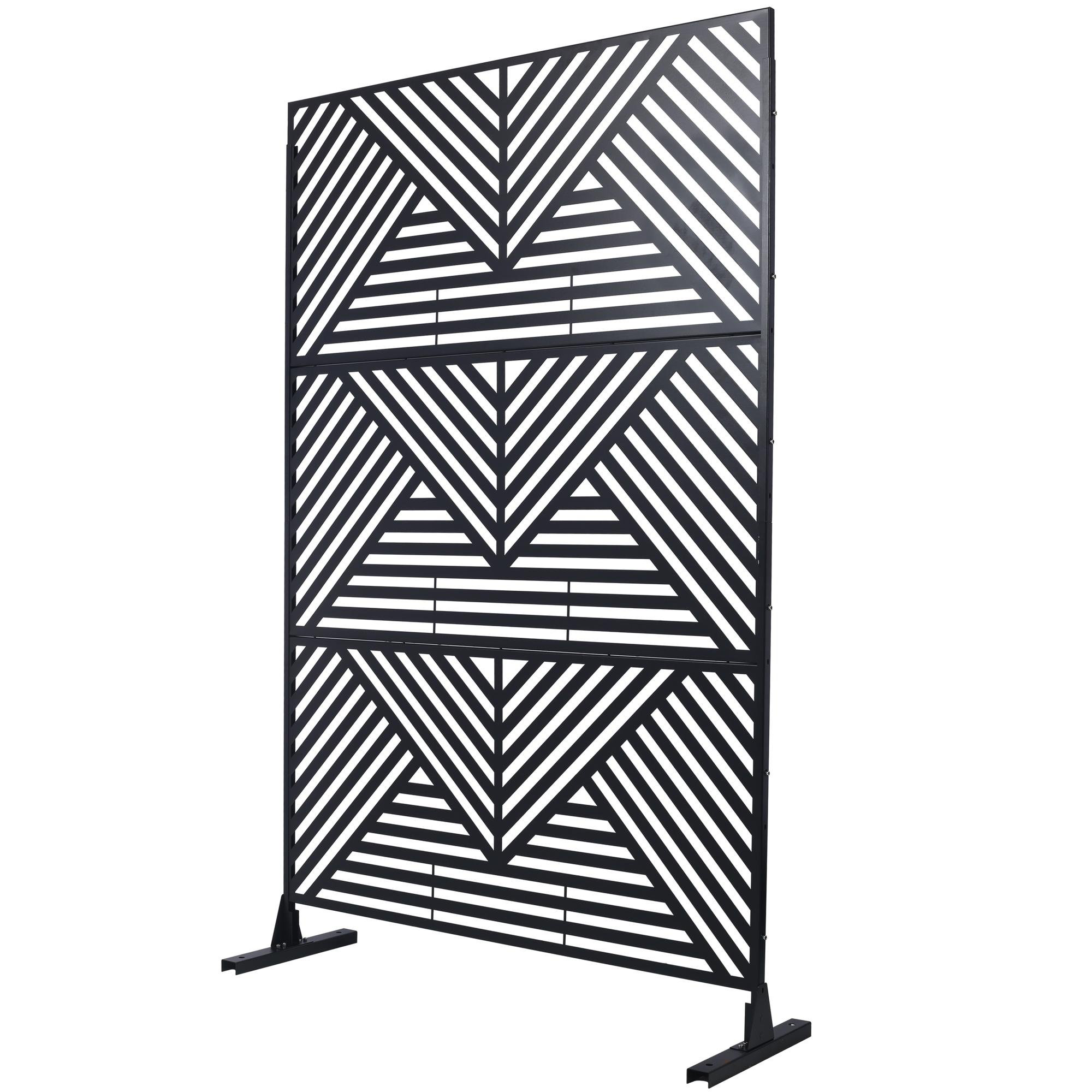 Dimorphos Outdoor & Indoor Privacy Screen Metal Privacy Screen 76" H×48 ...