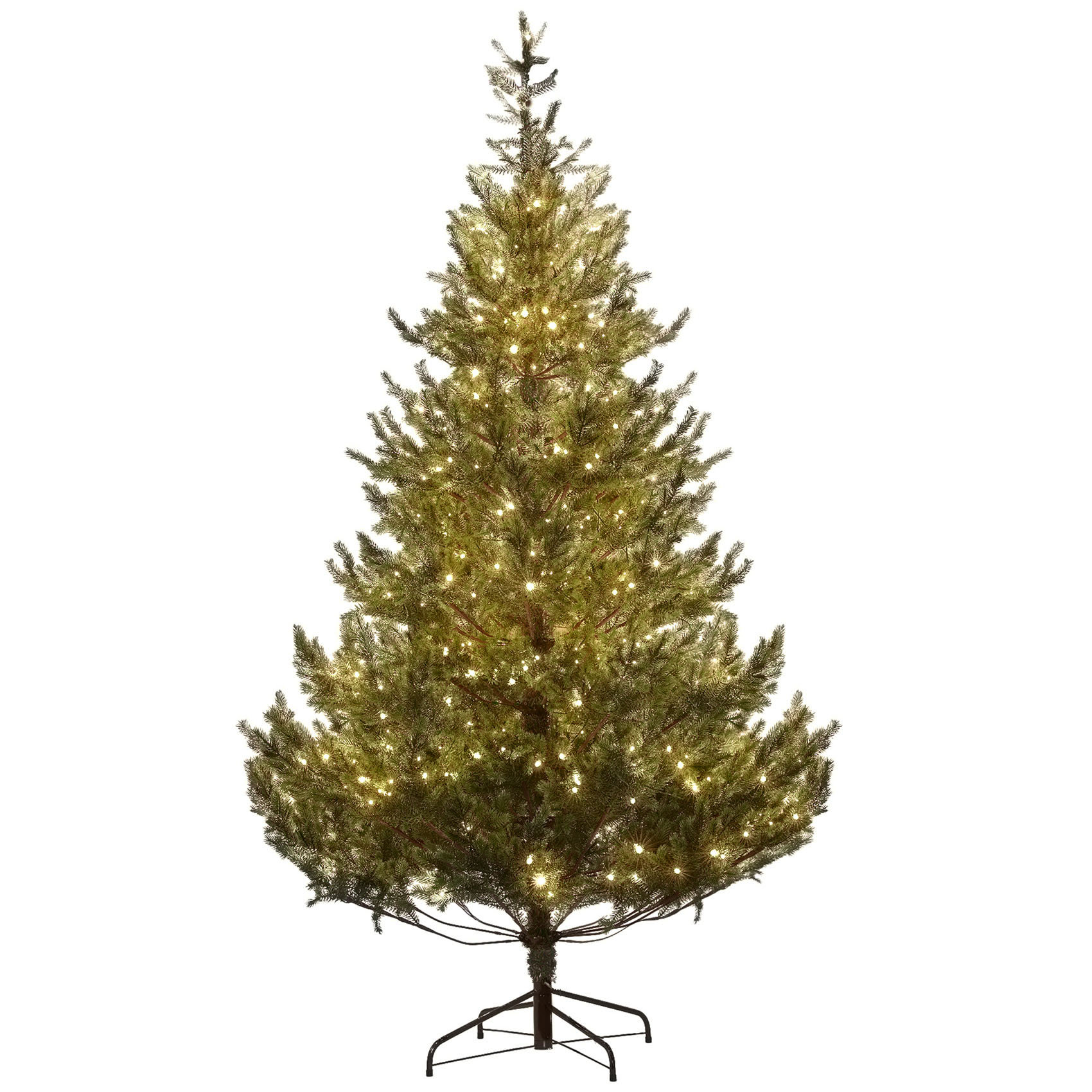 Alcott Hill® 7ft Artificial Prelit Christmas Tree, Sparse Realistic ...