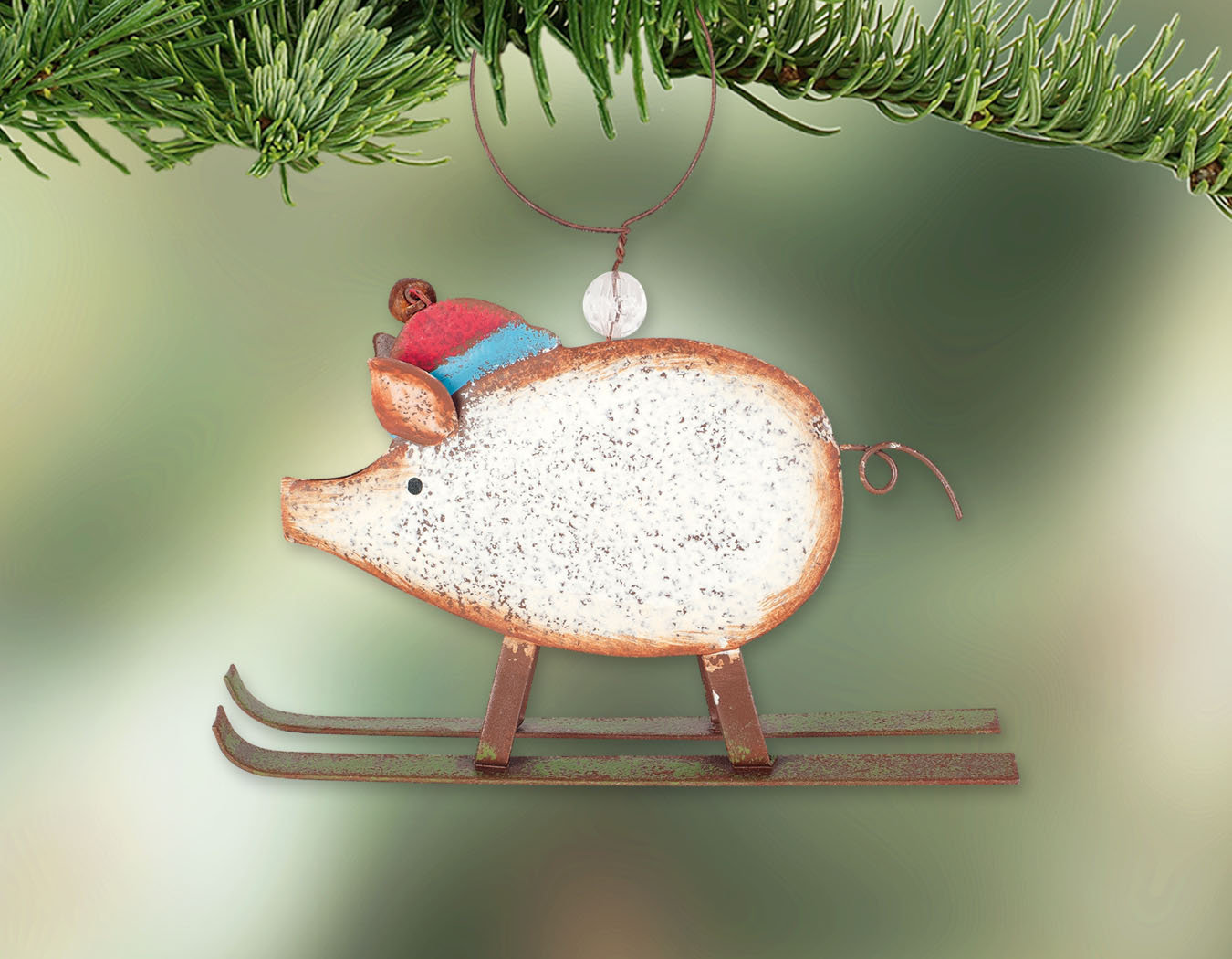 The Holiday Aisle® Pig Hanging Figurine Ornament | Wayfair