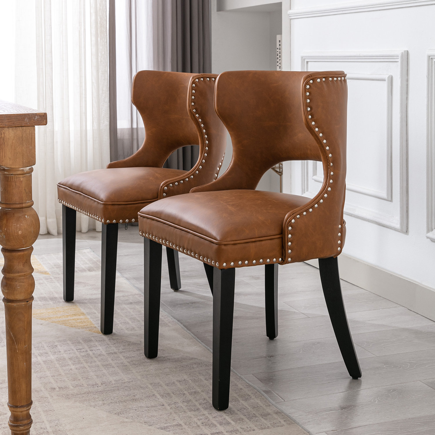 Winston Porter Dekyra Upholstered Side Chair in Brown & Reviews | Wayfair