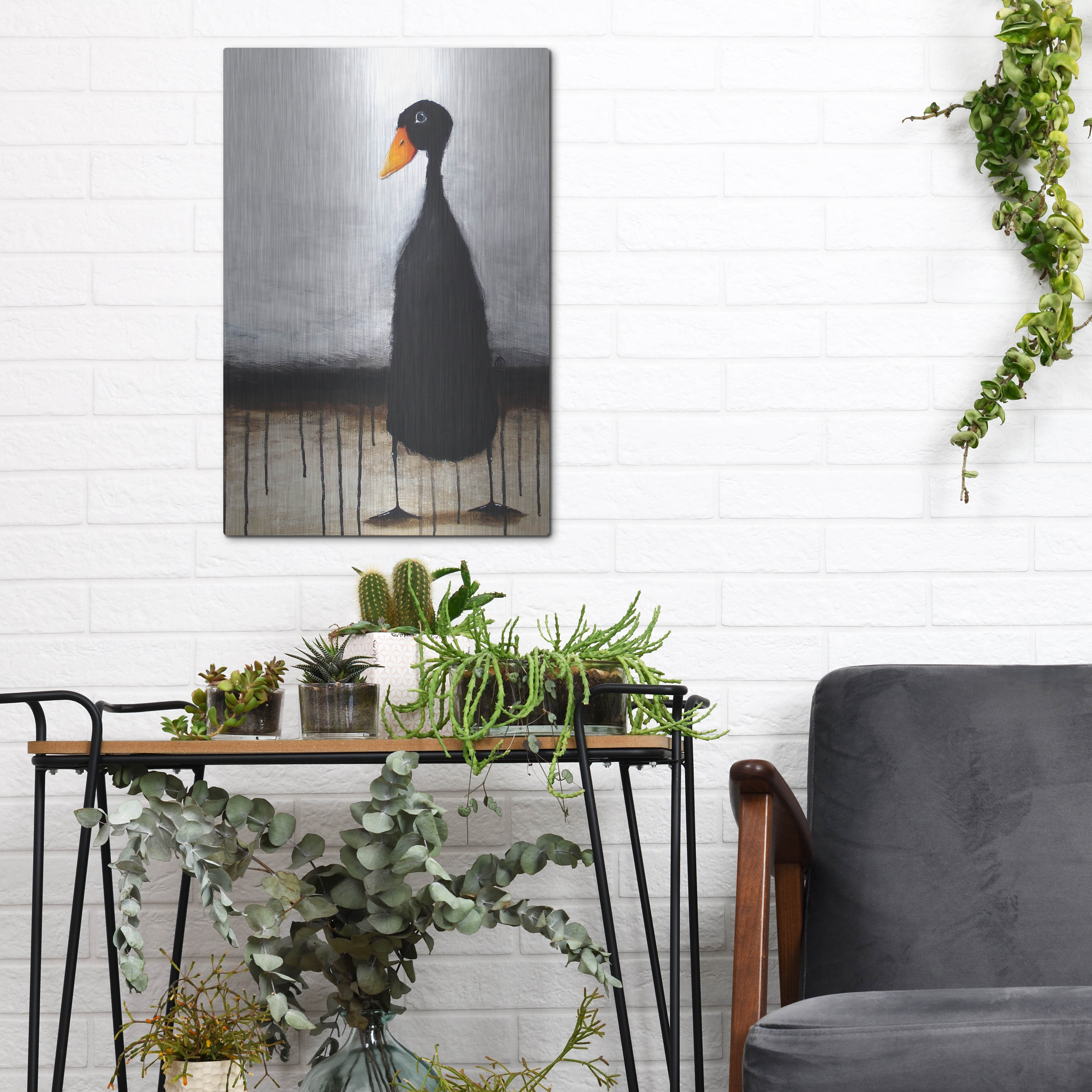 Luxe Metal Art ' The Black Duck' By Lucia Stewart, " The Black Duck ...