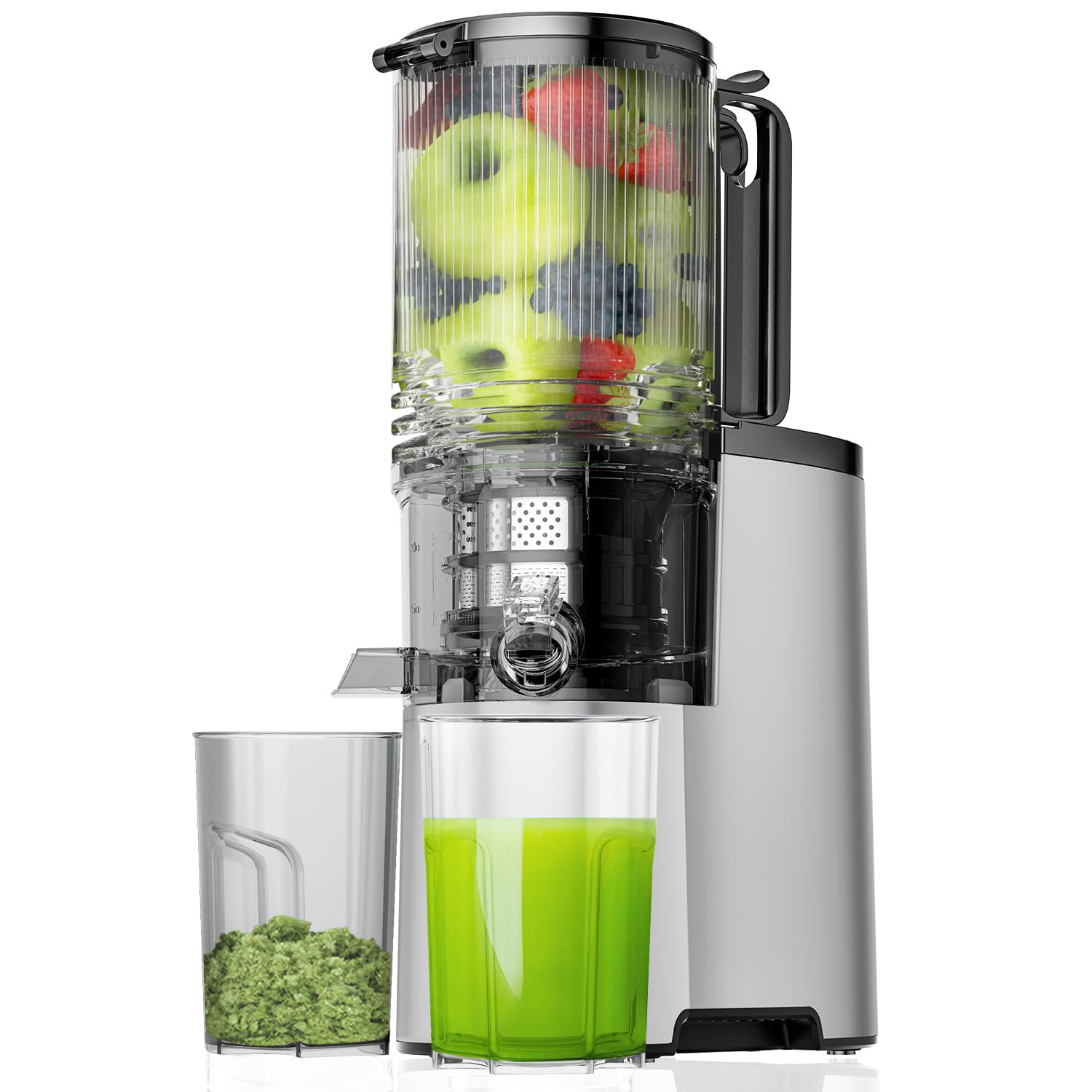 MODERN WALLS LLC Cold Press Juicer, 5.4" Wide Feed Chute Juice ...