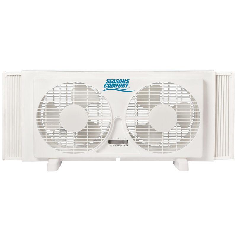 Geek Aire Seasons Comfort 9" Reversible Twin Window Fan | Wayfair