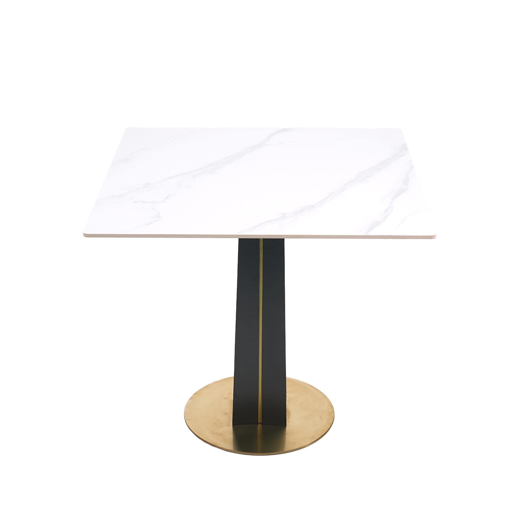 Ivy Bronx Modern Square Negotiation Table - 85cm Sintered Stone Top ...