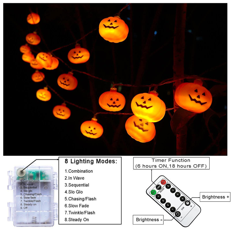 The Holiday Aisle® Karlianne 30 - Bulb 196.8'' Battery Powered LED ...