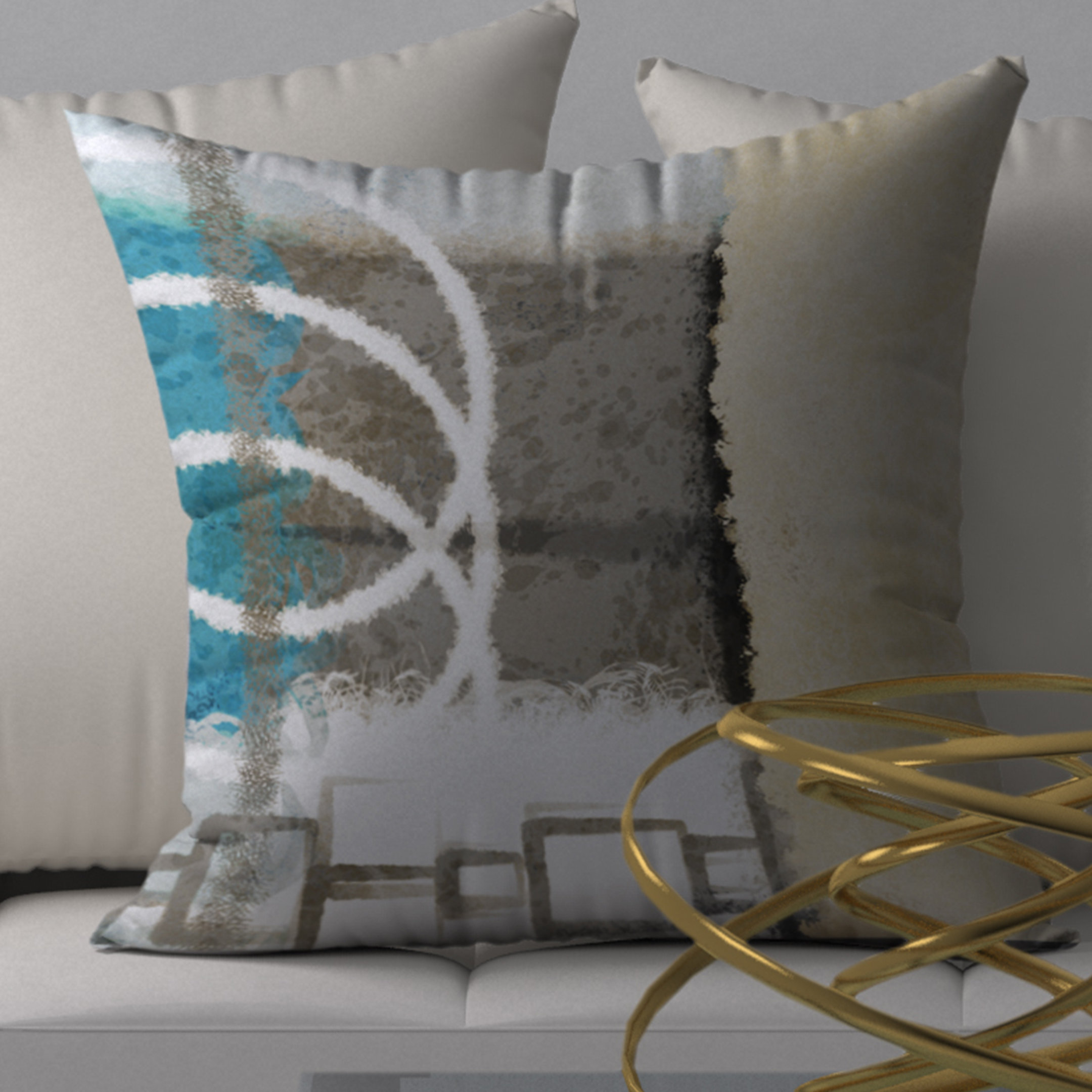 LeRoi Products Unbeatable Eye-catching Square Pillow Cover & Insert ...