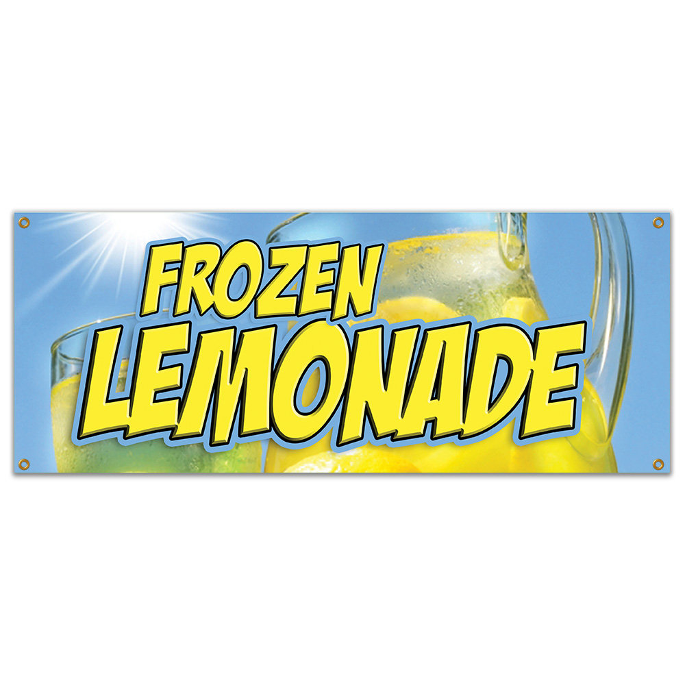 SignMission Frozen Lemonade Banner Sign | Wayfair