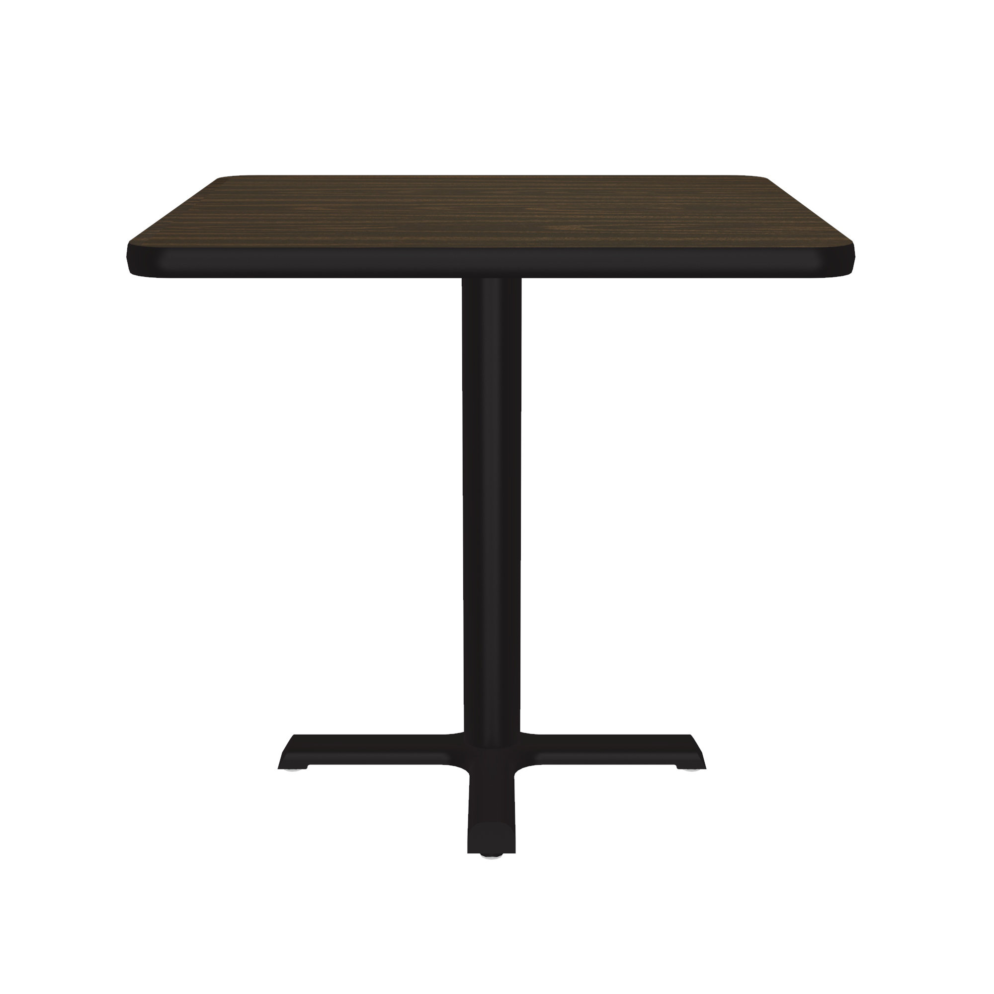Correll, Inc. Correll 30 Square Café & Break Room Bistro Table, Walnut ...