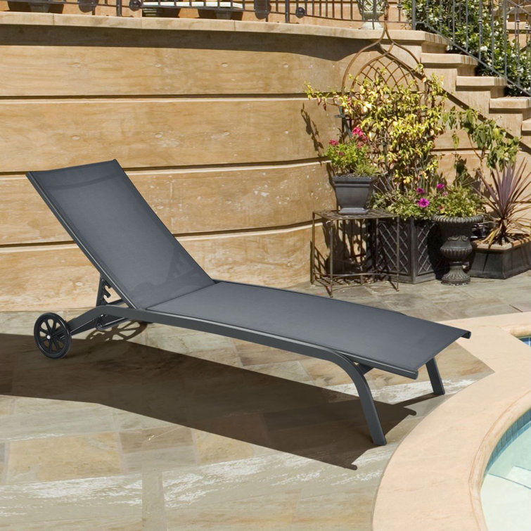 17 Stories Lasonja 61cm Long Reclining Single Sun Lounger | Wayfair.co.uk
