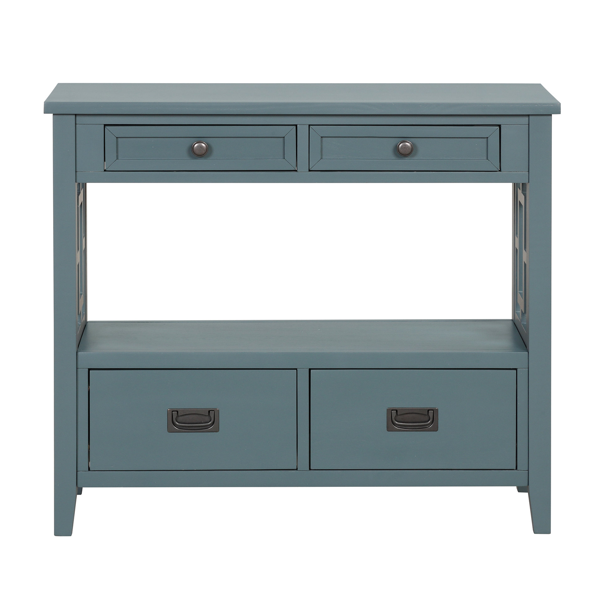 Latitude Run® Spacious 36'' Console Table With 4 Drawers & Storage ...
