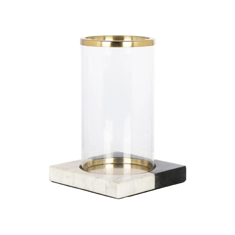 OROA Aileen 10'' H Glass Tabletop Hurricane | Wayfair