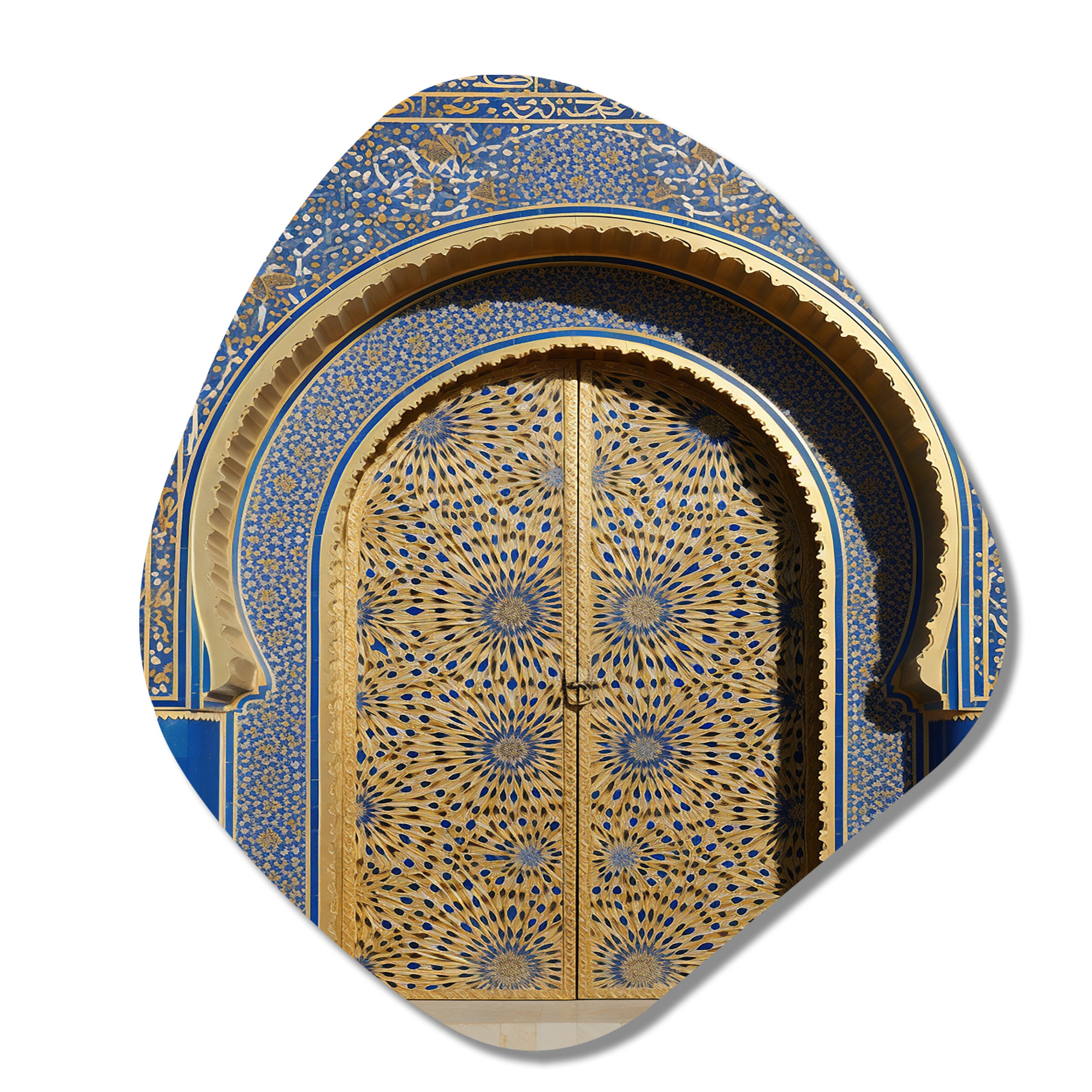 Design Art Morrocco Palace Golden Doors V - Countryside Nebula Shape ...