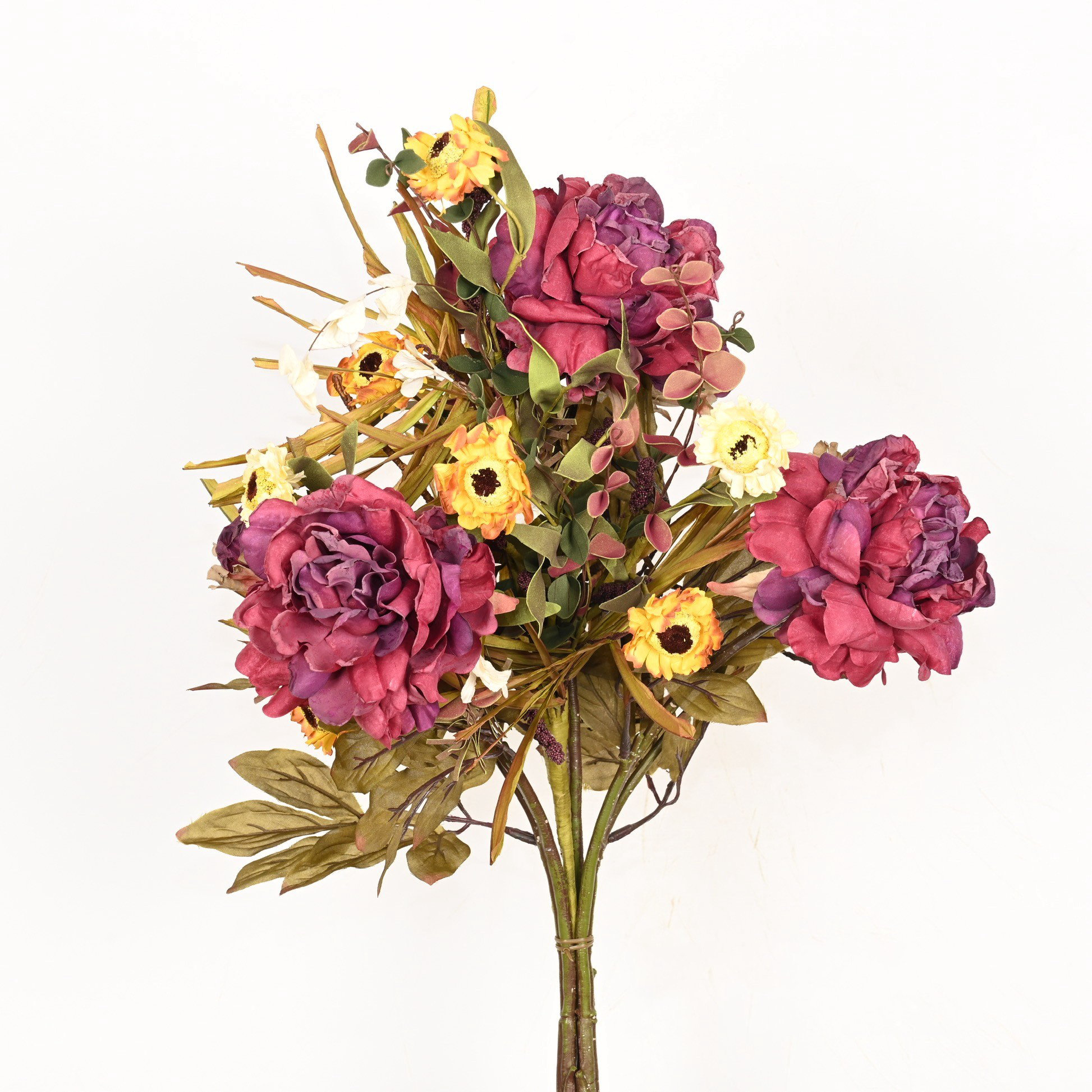 Ophelia & Co. Artificial Farmhouse Daisy Peony Floral Arrangements For ...