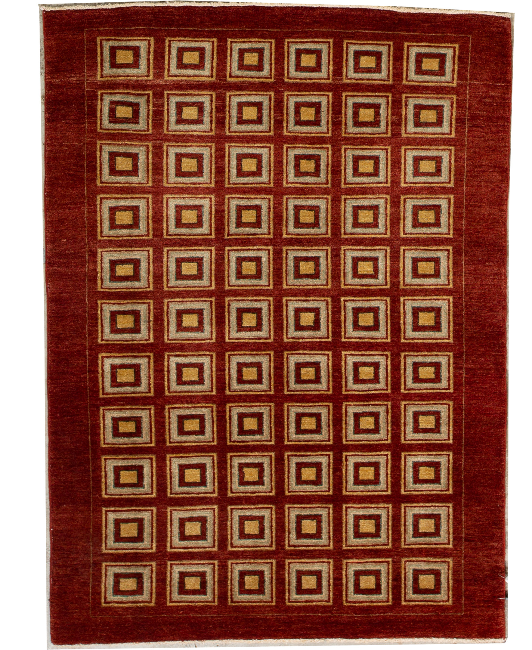 Bokara Rug Co., Inc. Hand-Knotted High-Quality Red and Yellow Area Rug ...