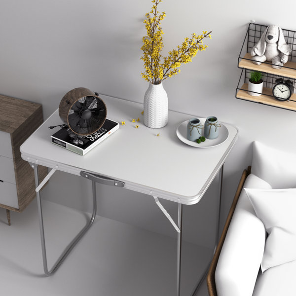 Inbox Zero 80cm Rectangular Adjustable Folding Table | Wayfair.co.uk